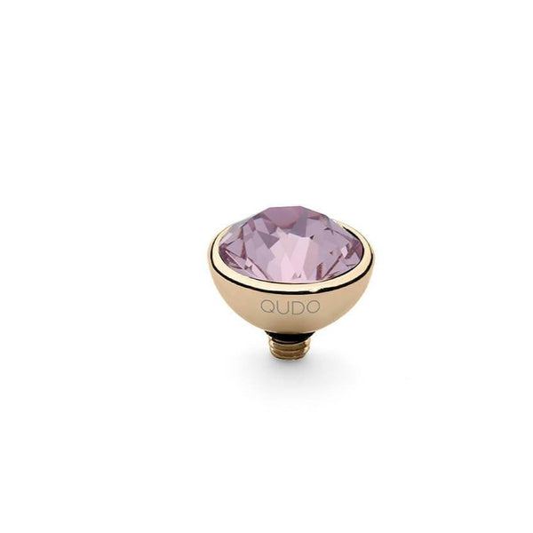 Qudo Bottone 10mm Gold Topper - Light Amethyst