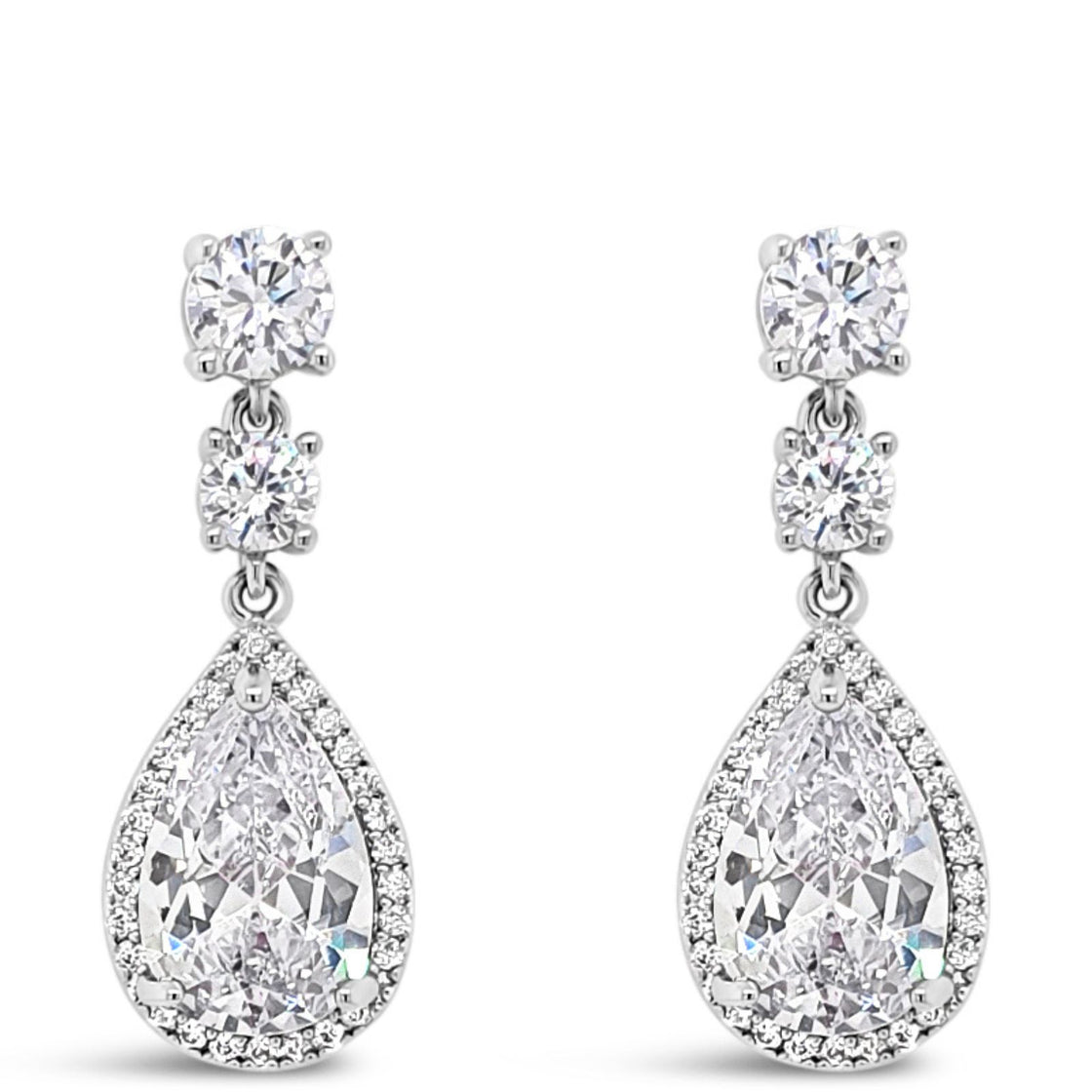 Absolute Silver Tear Drop Earrings