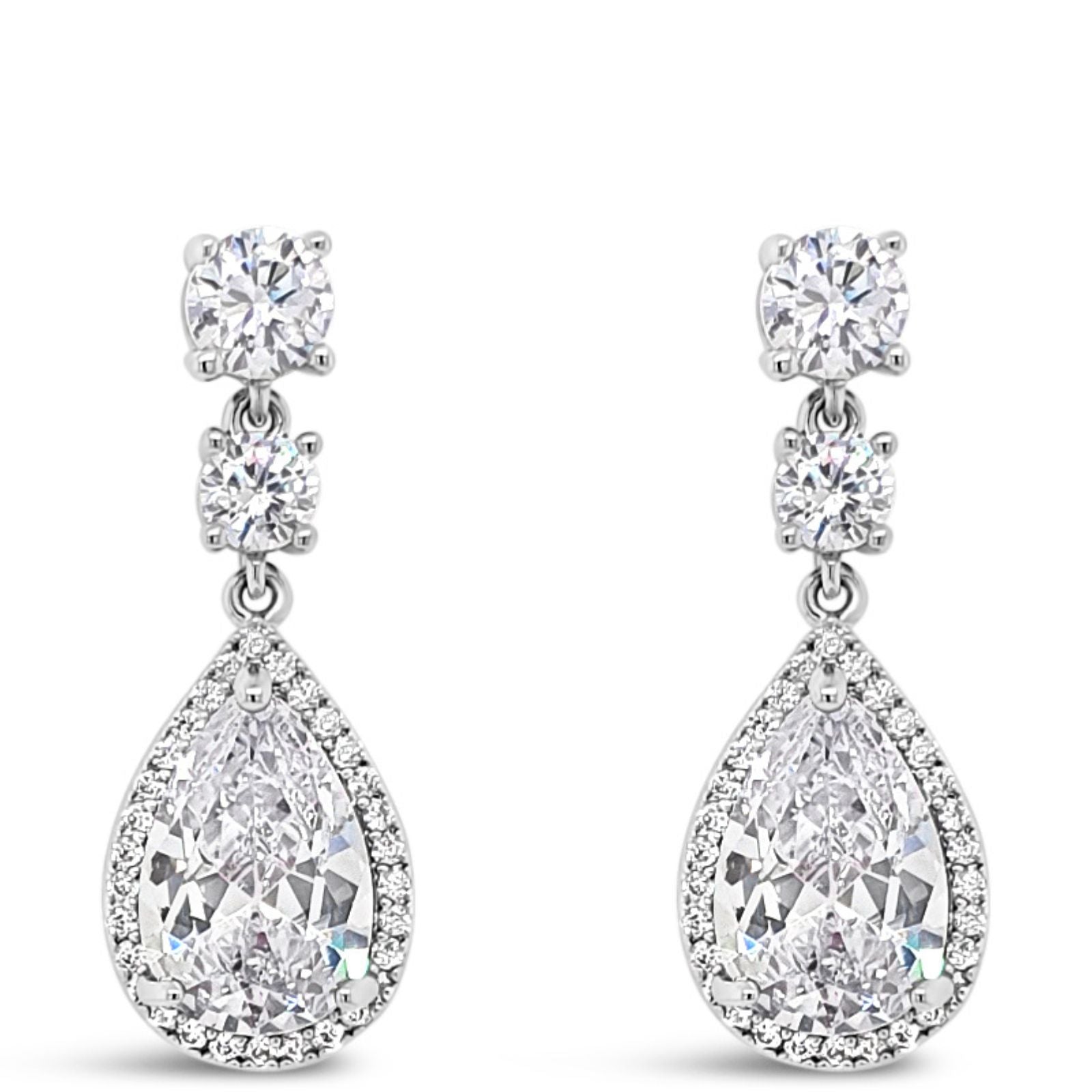 Absolute Silver Tear Drop Earrings