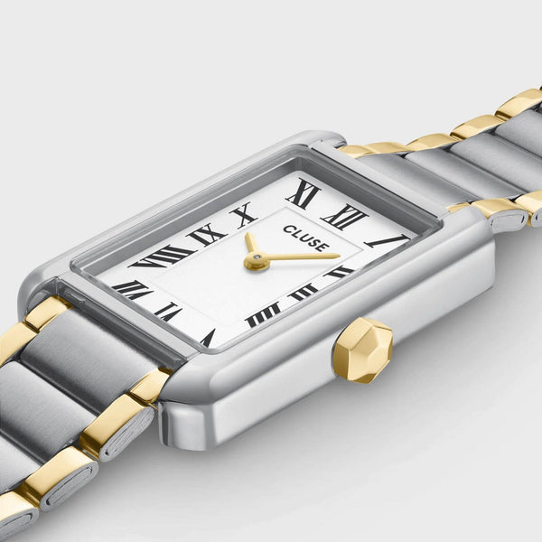 Cluse Belisenna Two Tone Watch - White