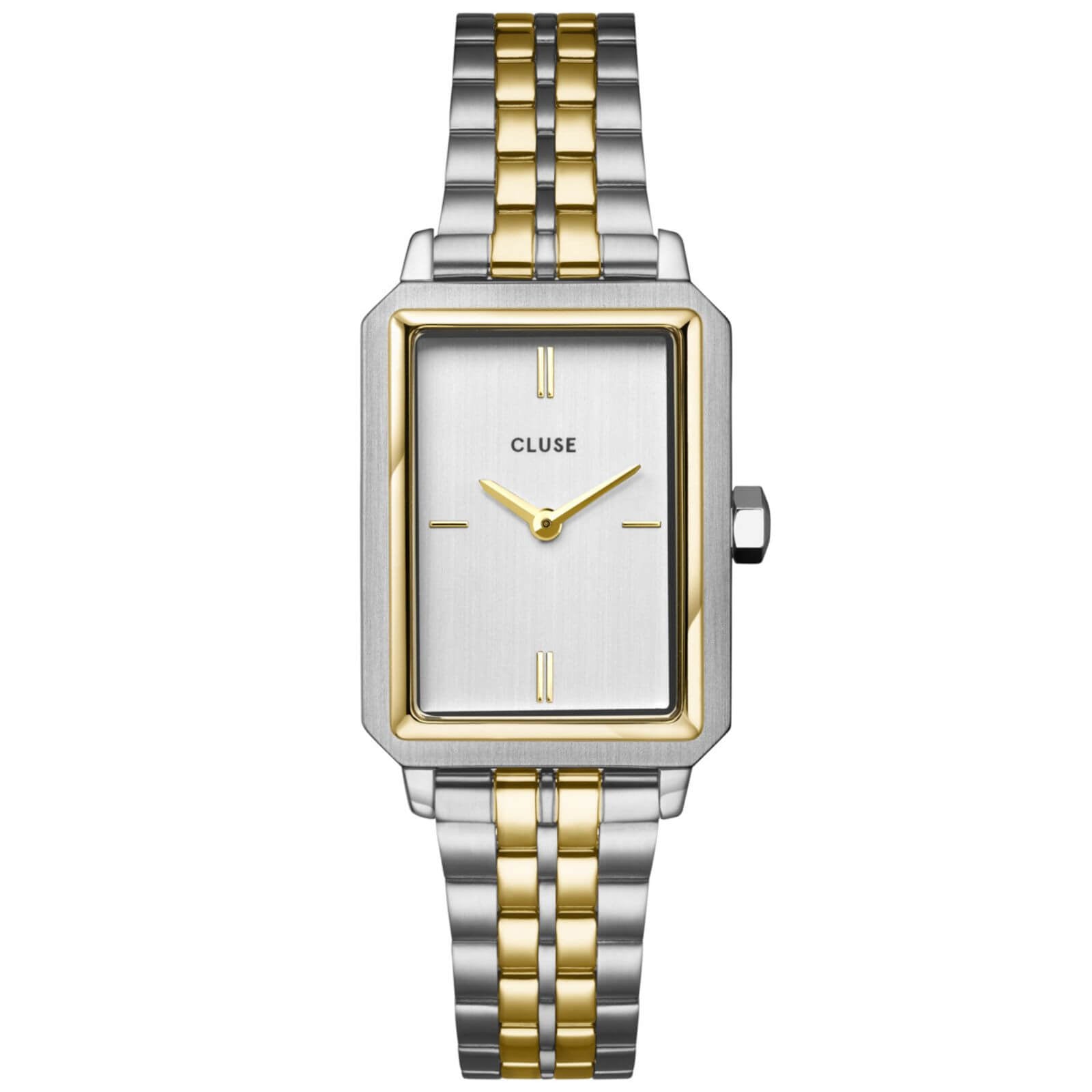 Cluse Fluette Two Tone Rectangle Face Watch
