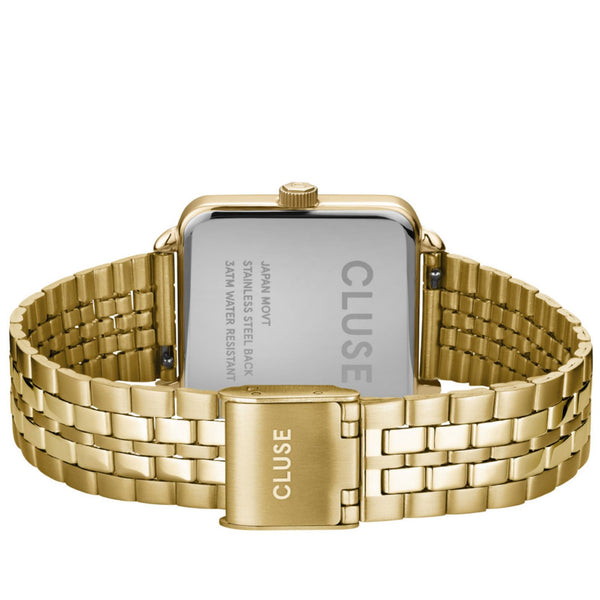 Cluse La Tetragone Two Tone Square Watch - Dark Cherry