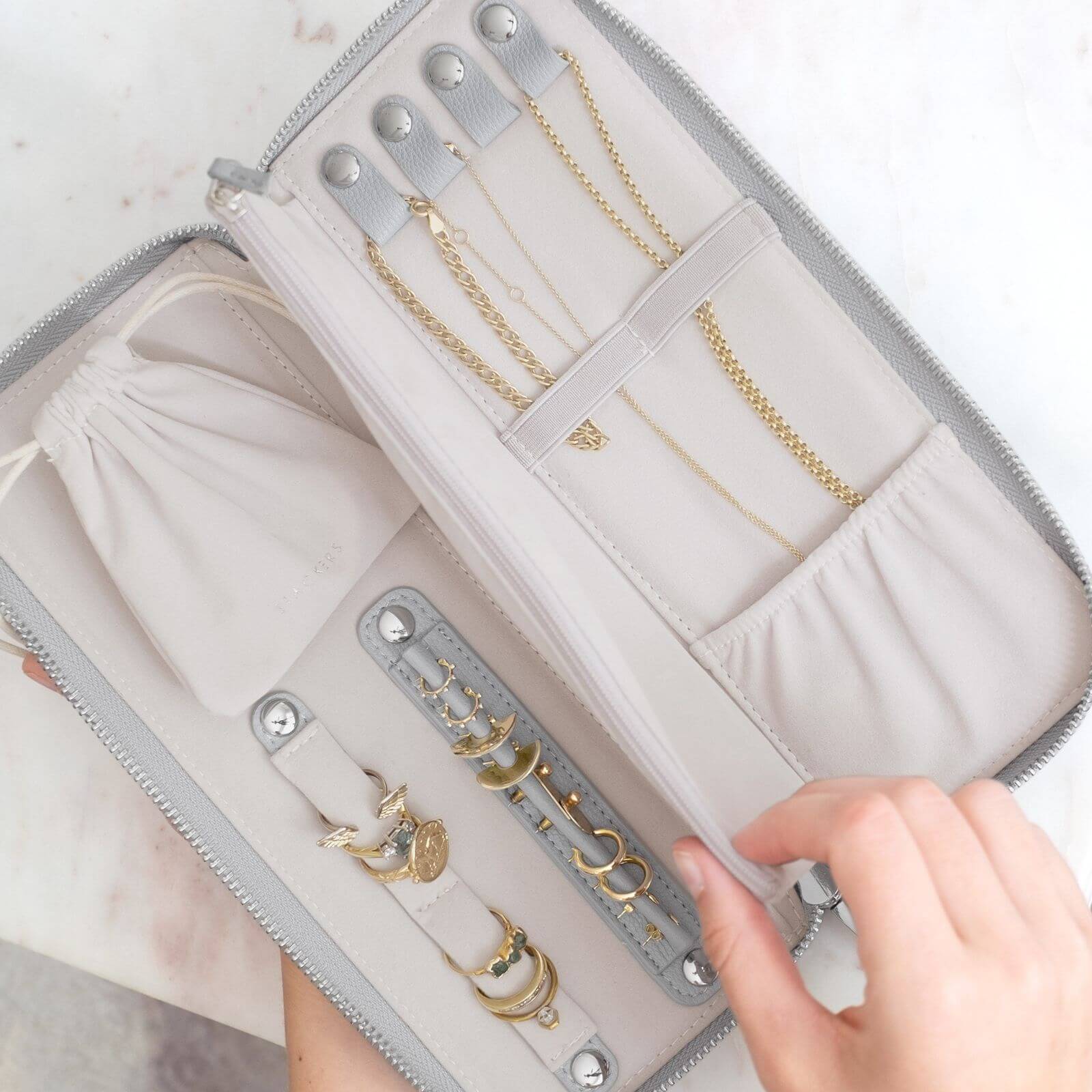 Stackers Jewellery Roll- Blush Pink – Bejeweled At Soul