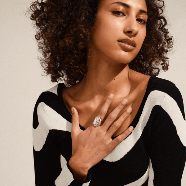 Pilgrim Hope Silver Statement Ring