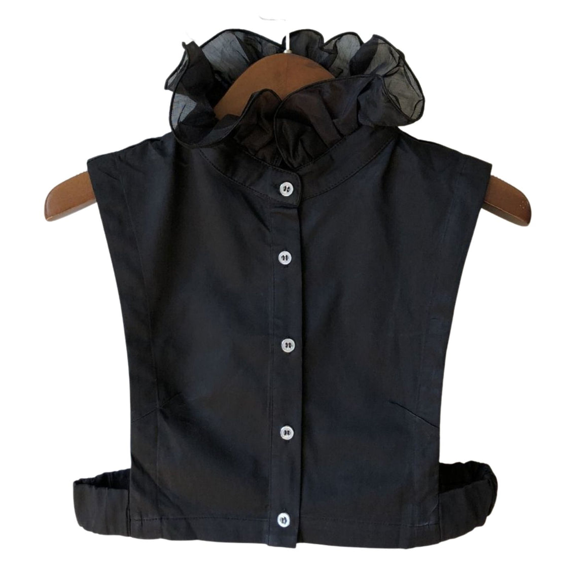 Black Ruffle Collar
