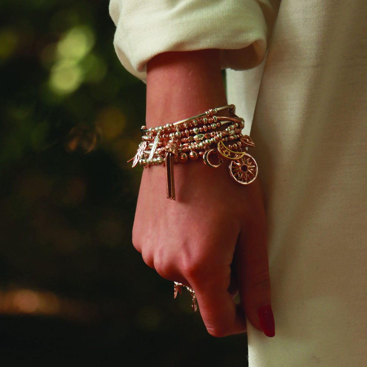 ChloBo Inner Spirit Feather Bracelet - Two Tone – Bejeweled At Soul