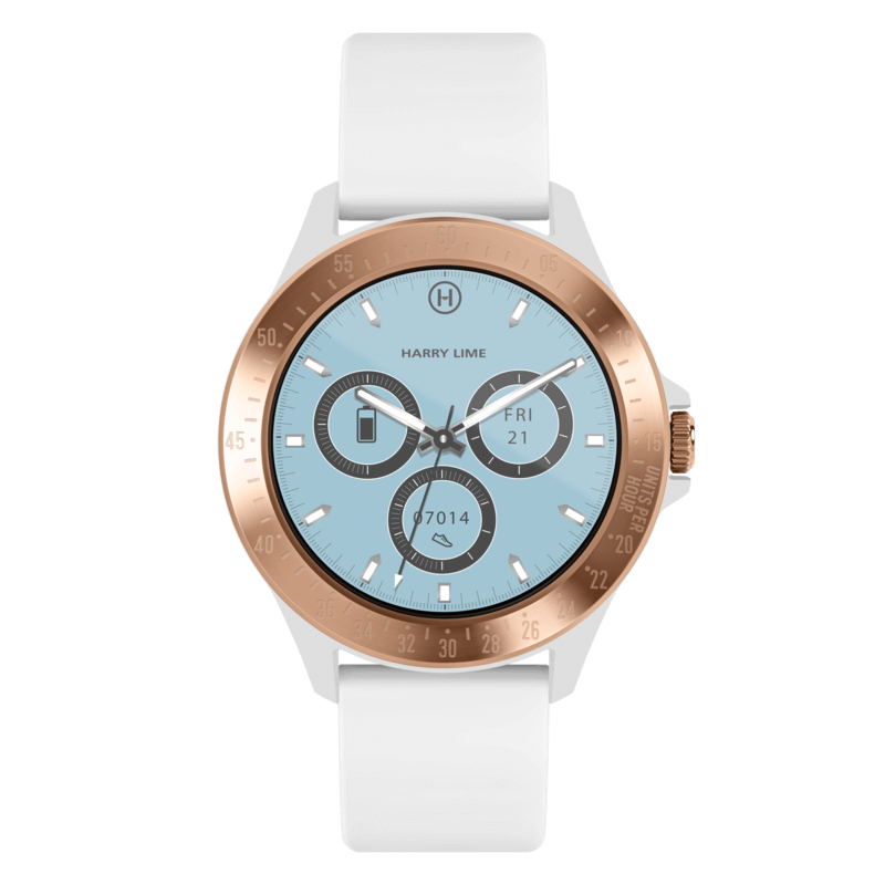 Harry Lime Smart Watch - White Rose Gold