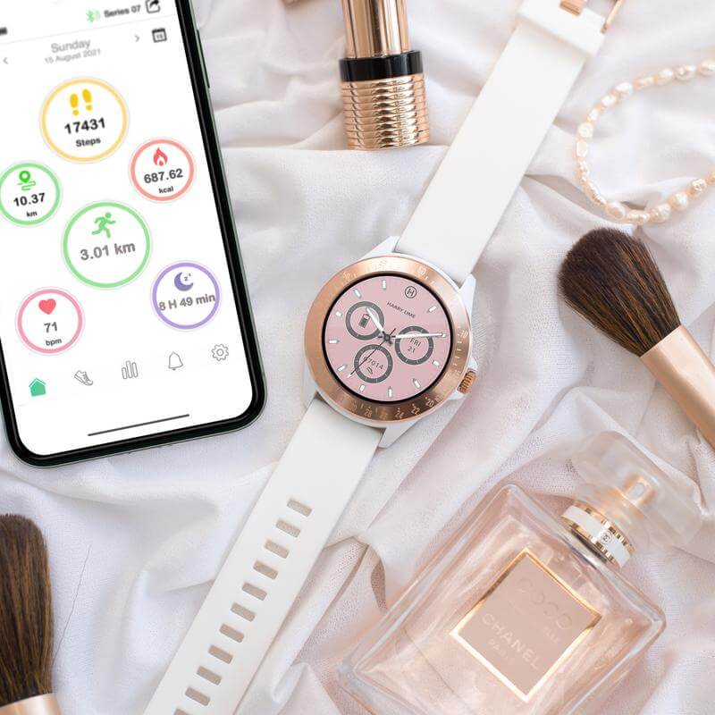 Harry Lime Smart Watch - White Rose Gold