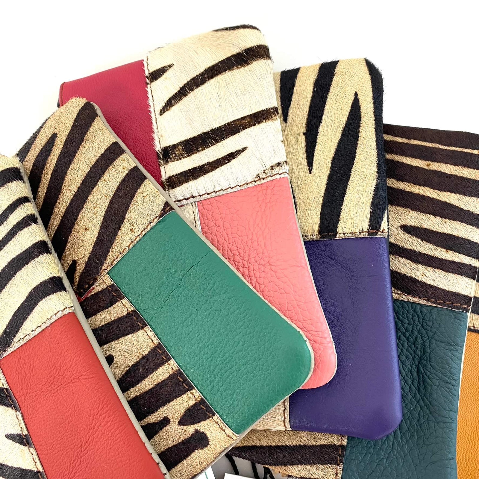 Soruka Zahra Leather Zip Purse - Zebra Print Mix (assorted) – Bejeweled ...