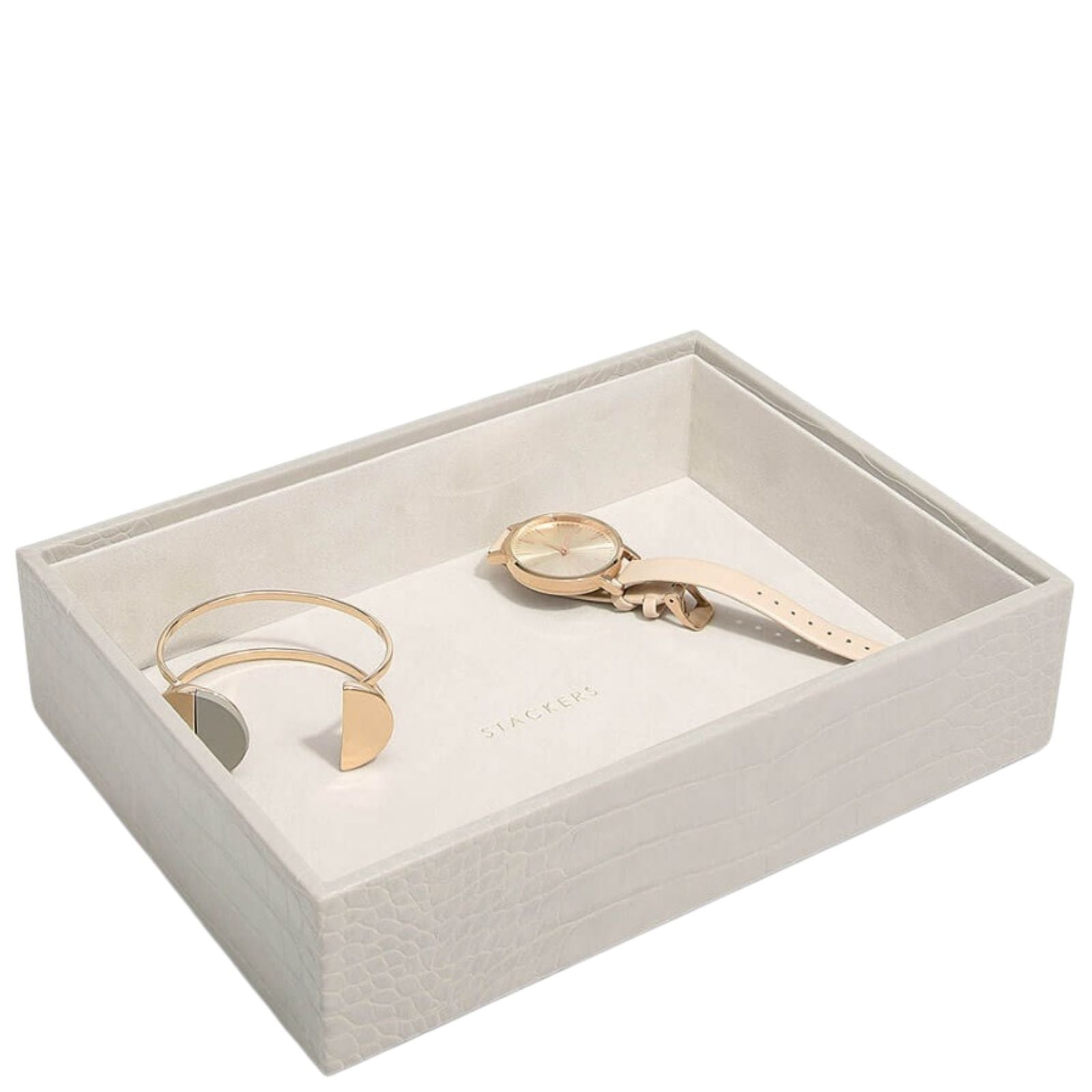 Stackers Classic Jewellery Box (Chunky Jewellery Layer) - Putty Croc