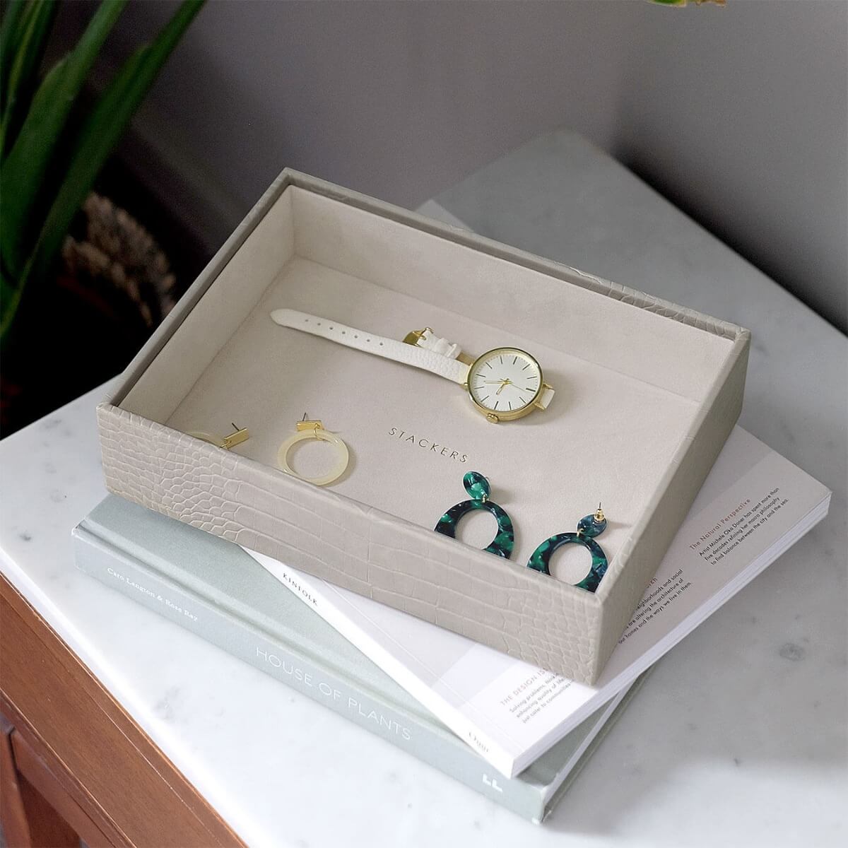 Stackers Classic Jewellery Box (Chunky Jewellery Layer) - Putty Croc